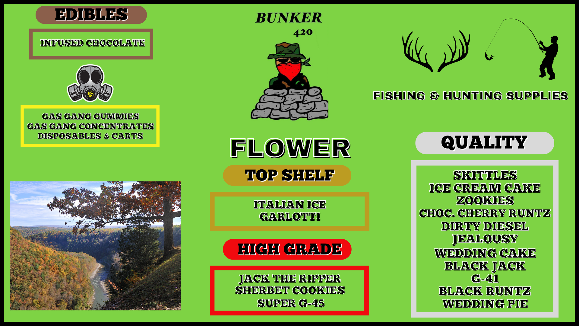 Bunker#420 Cannabis Dispensary in Steamburg NY 14783